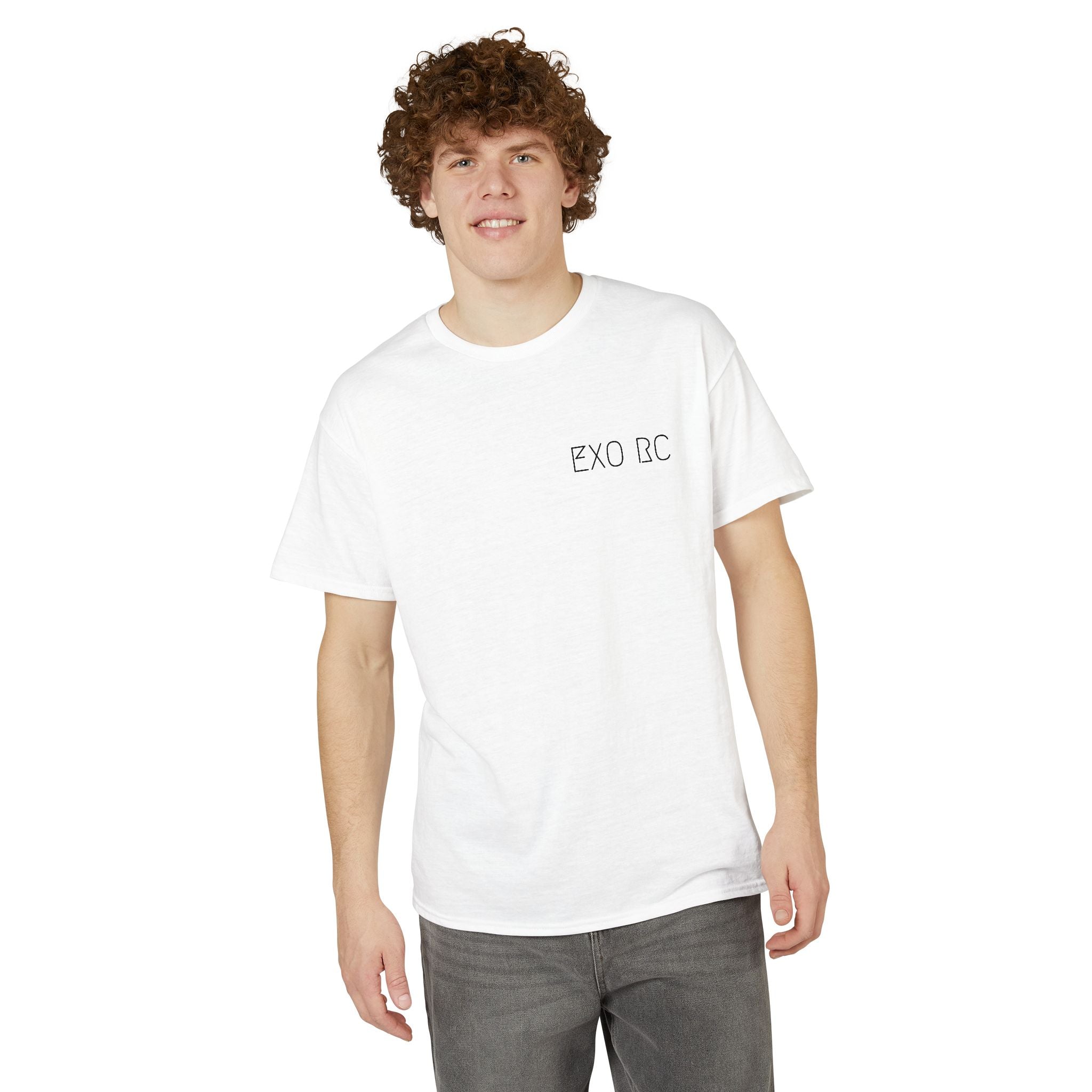 EXO RC Basic White 50/50 Blend T Shirt – exo.us.com